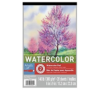 Watercolor Pad by Artist's Loft, 6" x 9"