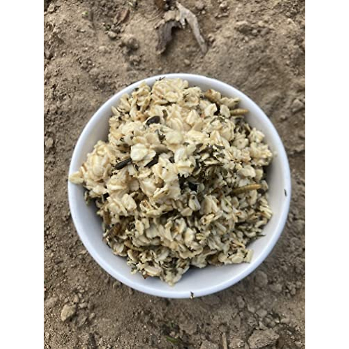 USA Black Soldier Fly Grub, Oatmeal, & Herb Chicken Scratch Treat for Backyard Hens: Non-GMO, Healthy Backyard Chicken Feed and Supplies, Cold Winter Nights (4 pounds)