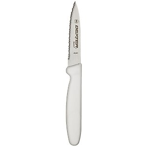 Basics P94846 3-1/8" International Scalloped Tapered Paring Knife with Polypropylene Handle