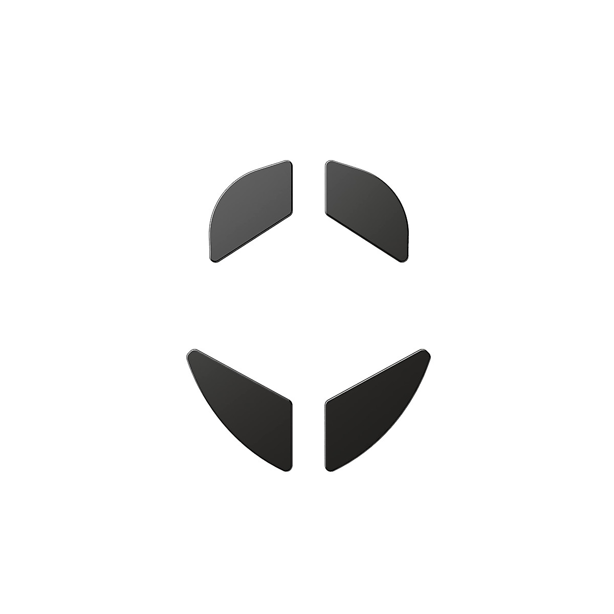 GLORIOUS PC Gaming Mice Feet - Skates & Floats for Model O/O-(Minus)/O2 - Polished Ceramic Feet for Model O/O-(Minus)/O2 Gaming Mouse (GLO-FT-O-GF)