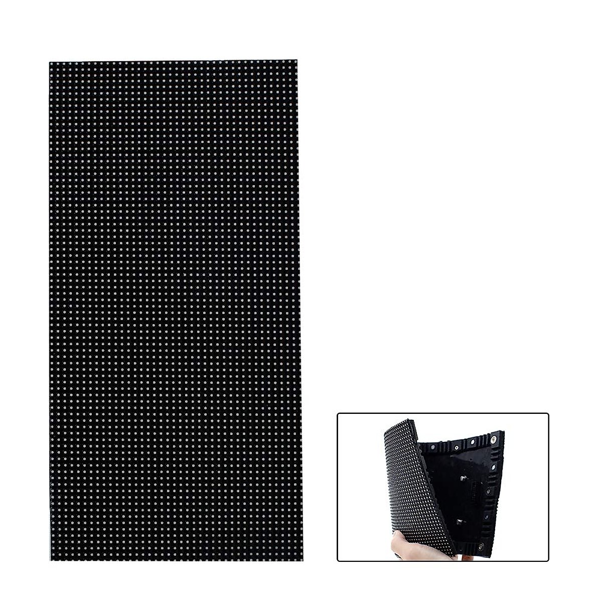 P4 Waterproof Flexible LED Matrix Panel, LED Display Module for RGB Full Color LED Display Screen, 256x128mm, 1/16 Scan, Total 2048 Dots, Perfect Solution for Outdoor Advertising Use