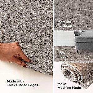 Ambiant Broadway Collection Kids Favourite Area Rugs Beige - 12' Square, Indoor, Stain Resistant, Perfect for Living Room, Bedroom, Dining Room, Entryway, Pet & Kids Friendly Rug, Wedding, USA