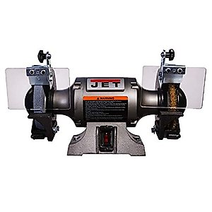 JET 6-Inch Bench Grinder with Wire Wheel, 1/2 HP, 3450 RPM, 115V (JBG-6W)