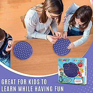 Kidmily 70 Popper Fidget Toy – Premium Montessori Popper for Bible – Fun Relaxing Bubble Pop Books of Bible with Carabiner – Soft Silicone Trivia Church Christian Game for Kids Baby Toddler - Pop It