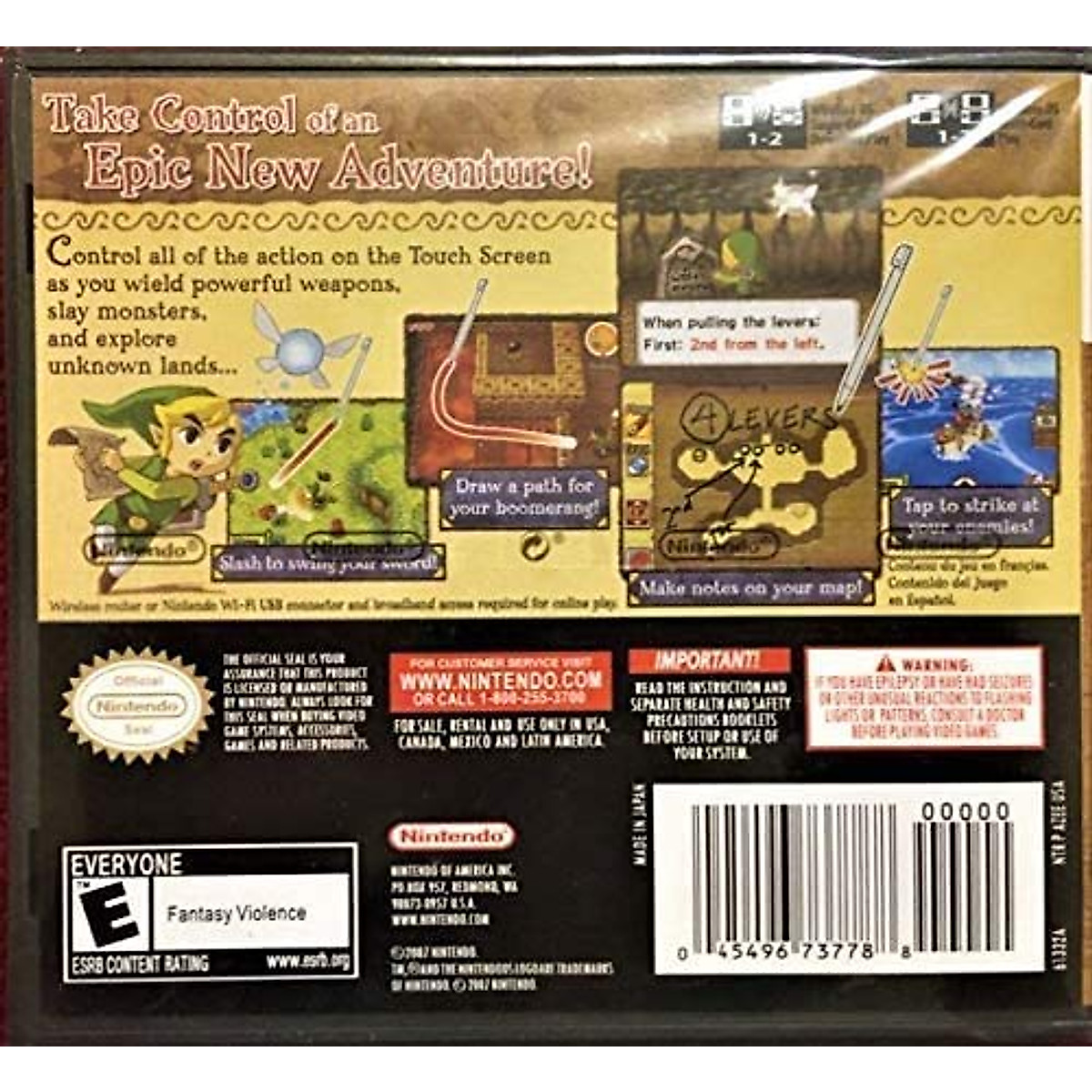 Sonicgrace The Legend of Zelda: Phantom Hourglass (Nintendo DS) - Reproduction - New and SealedF