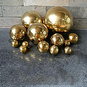 Stainless Steel Garden Ball Mirror Polished Hollow Ball 32-400mm 201 Stainless Gold Hollow Ball Seamless Home & Garden Decoration Mirror Ball Sphere