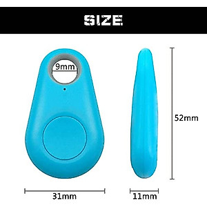 Beauty HAO Mini Dog GPS Tracking Device, No Monthly Fee App Locator, 2022 Upgraded Portable Bluetooth Intelligent Anti-Lost Device for Luggages/Kid/Pet Bluetooth Alarms (1Pack, White)