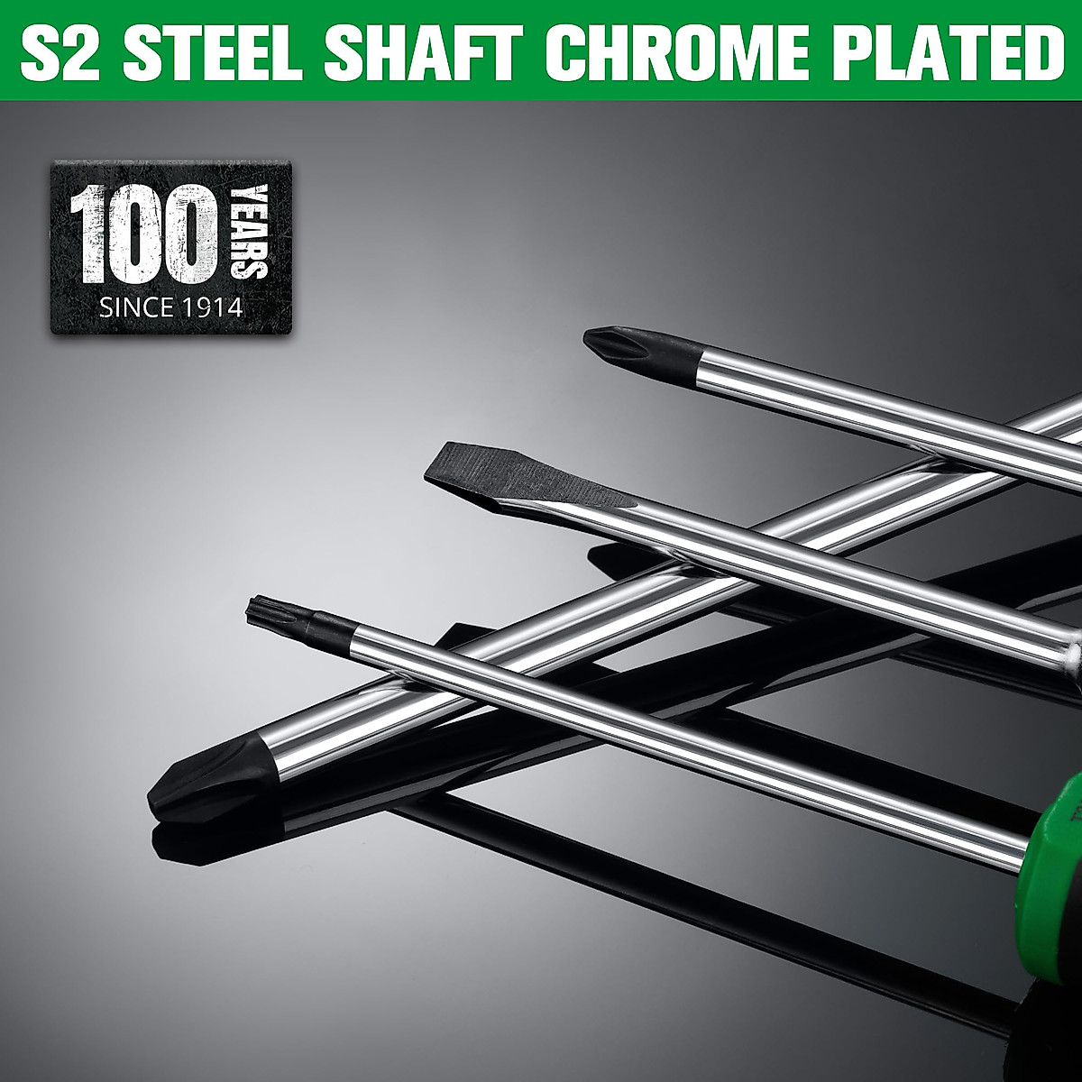 SK 7-Piece Magnetic Screwdriver Set, Includes Slotted/Phillip/Star Screwdrivers, S2 Steel, SureGrip Handle