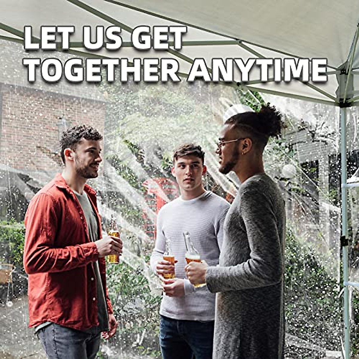 MordenApe Clear Sidewall for 10x10 Pop up Canopy - Straight Leg, Instant Canopy Transparent Sunwall, Outdoor Canopies Sidewall with Door, 1 Pack Sidewall Only