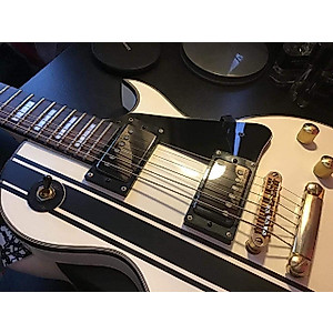 Dopro Black 3 Ply LP Guitar Pickguard with Gold Bracket for Epiphone Les Paul