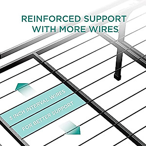 ZINUS SmartBase Heavy Duty Mattress Foundation / 16 Inch Metal Platform Bed Frame / No Box Spring Needed / Sturdy Steel Frame / Underbed Storage, Full