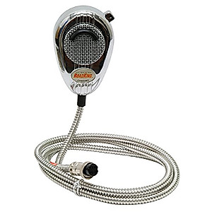 RoadKing RK56CHSS Chrome Noise Canceling CB Microphone with Chrome Flex Cord,XLR