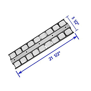 Folocy 21-1/2" X 5-1/2" BBQ Grill Briquette Tray Heat Plates Burner Covers, Replaces OEM Viking Part 032381-000, BBQ Gas Grill Replacement Parts Accessories for Viking 032381-000, 4-Pack