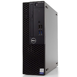 Dell Optiplex 3050 Desktop Computer PC, Intel Quad-Core i5, 500GB HDD Storage, 8GB DDR4 RAM, Windows 10 Pro, DVD, WiFi, New 24in Monitor, Wireless Keyboard and Mouse (Renewed)