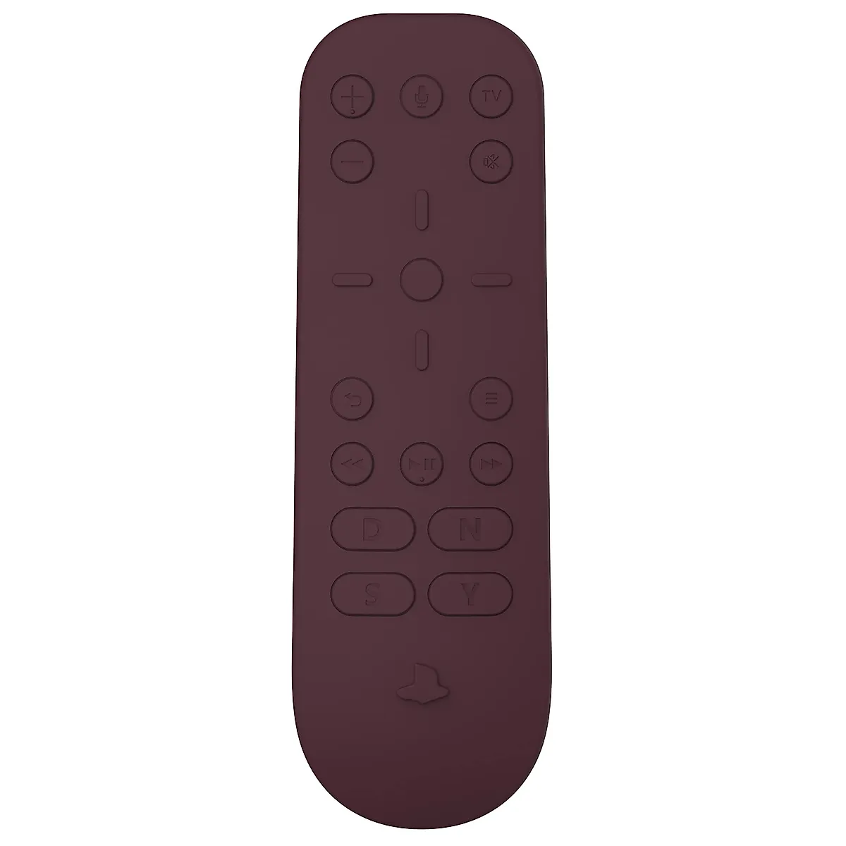 PlayVital Silicone Protective Remote Case for ps5 Media Remote Cover, Ergonomic Design Full Body Protector Skin for ps5 Remote Control - Wine Red