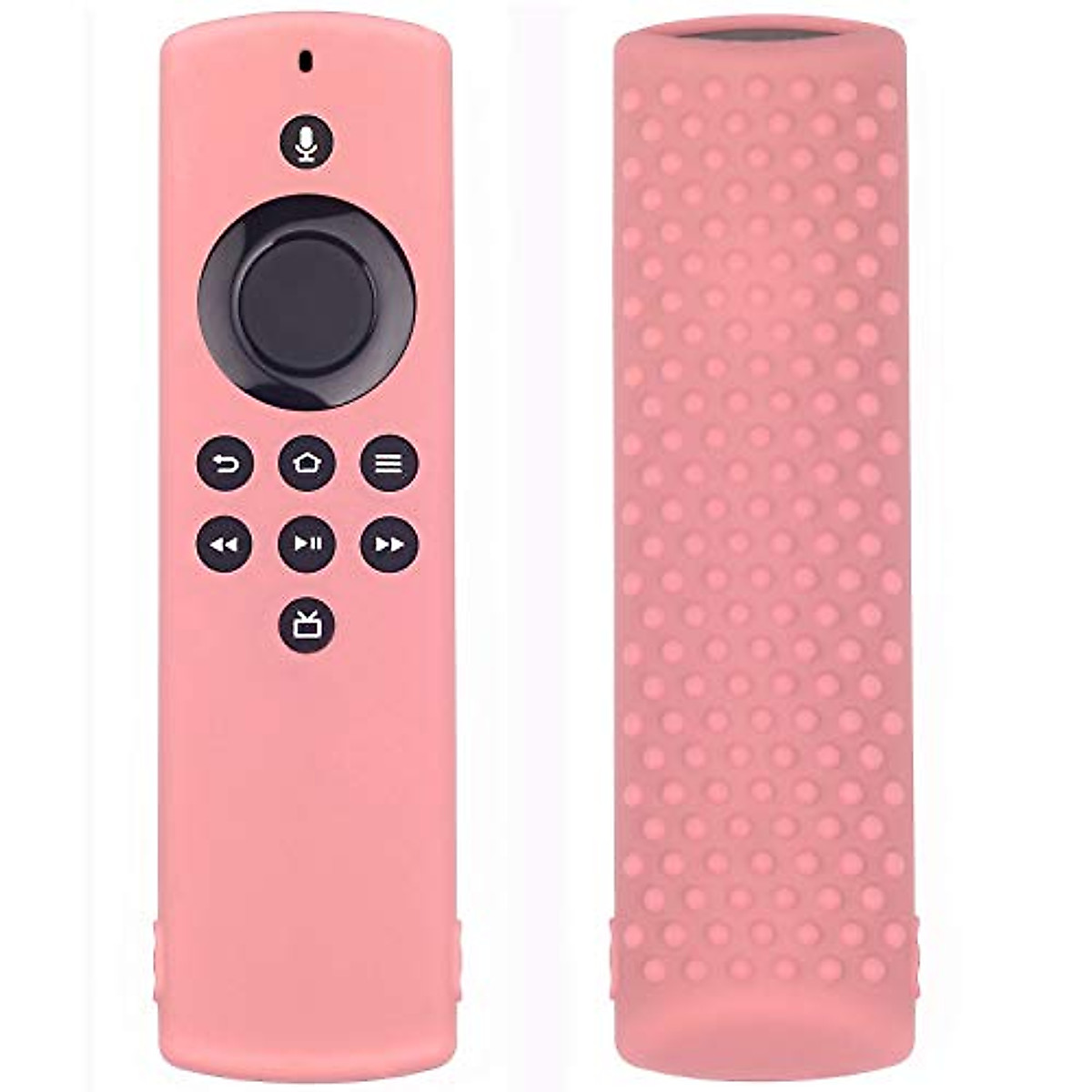 CUCUDAI Silicone Case Forr Amazon Fire TV Stick Lite Remote Control Shockproof Anti-Slip Replacement Protective Cover Case-Pink