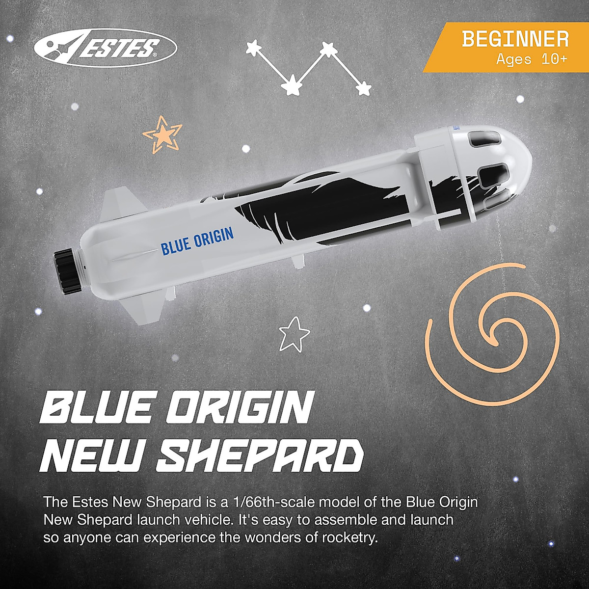 Estes Blue Origin New Shepard 2198 | Beginner Level