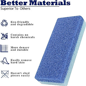 Professional Pedicure Foot Pumice Stone for Feet Skin Callus Remover and Scrubber for Dead Skins 2 Sided (Pack of 2)