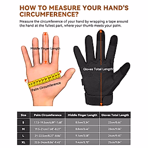 KUMGIM Tactical Gloves for Men Women, Motorcycle Gloves Touchscreen Airsoft Hunting Shooting Gloves Black Tan for Outdoor Paintball Work Motorcycle Climbing Survival Training