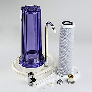 iSpring FC15 5 Micron 10" Replacement CTO Carbon Block Water Filter Cartridge for Under Sink Reverse Osmosis RO Filtration System,10" x 2-1/2", White