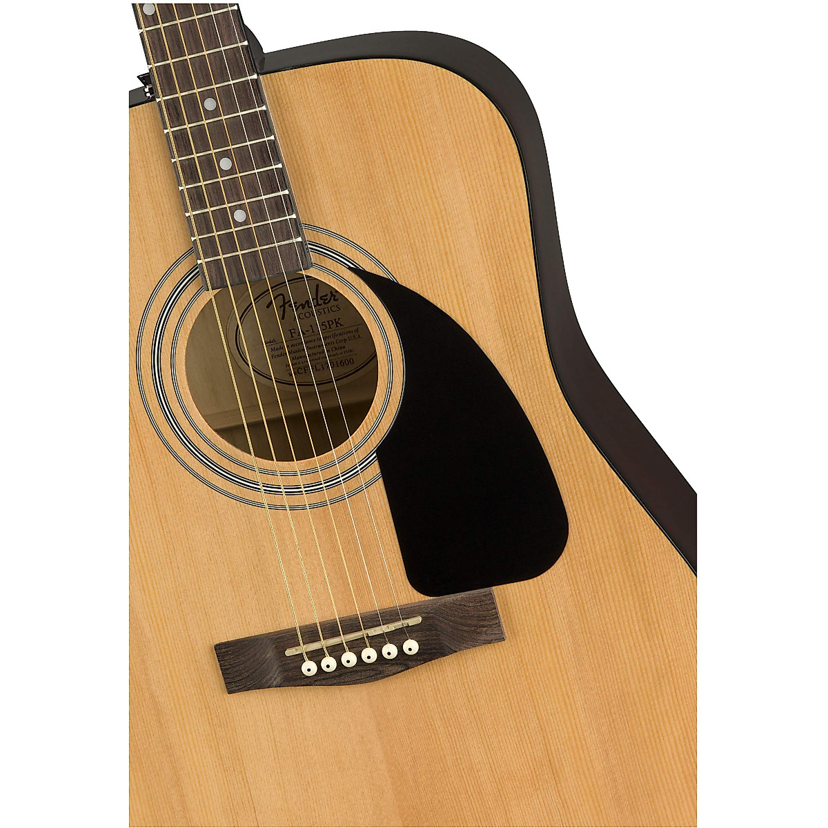Fender FA-115 Dreadnought Acoustic Guitar Bundle with Gig Bag, Tuner, Strings, Strap, Picks, and Austin Bazaar Instructional DVD