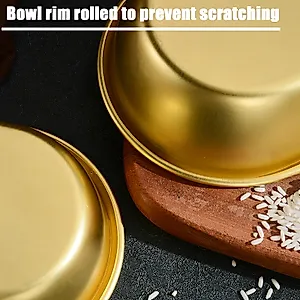 ANKROYU Korean Ramen Noodle Pot, Lightweight Aluminum Hot Pot for Soup and Noodles, Fast Heating Cooking Pot, Non-Stick Traditional Cooking Pot for Open Fire & Electric Stove (Rice Wine Bowl)