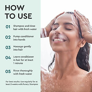 Puracy Shampoo and Conditioner Set, Sulfate-Free, Hair Stays Clean and Silky Longer with LexFeel N5, Color-Safe, 16 Ounce (2-Pack) (12 Fl Oz (Pack of 2))