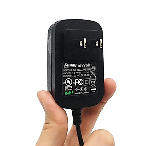 MyVolts 12V Power Supply Adaptor Compatible with/Replacement for Blackmagic Design SDI to HDMI, Analog to SDI Mini Converter - US Plug