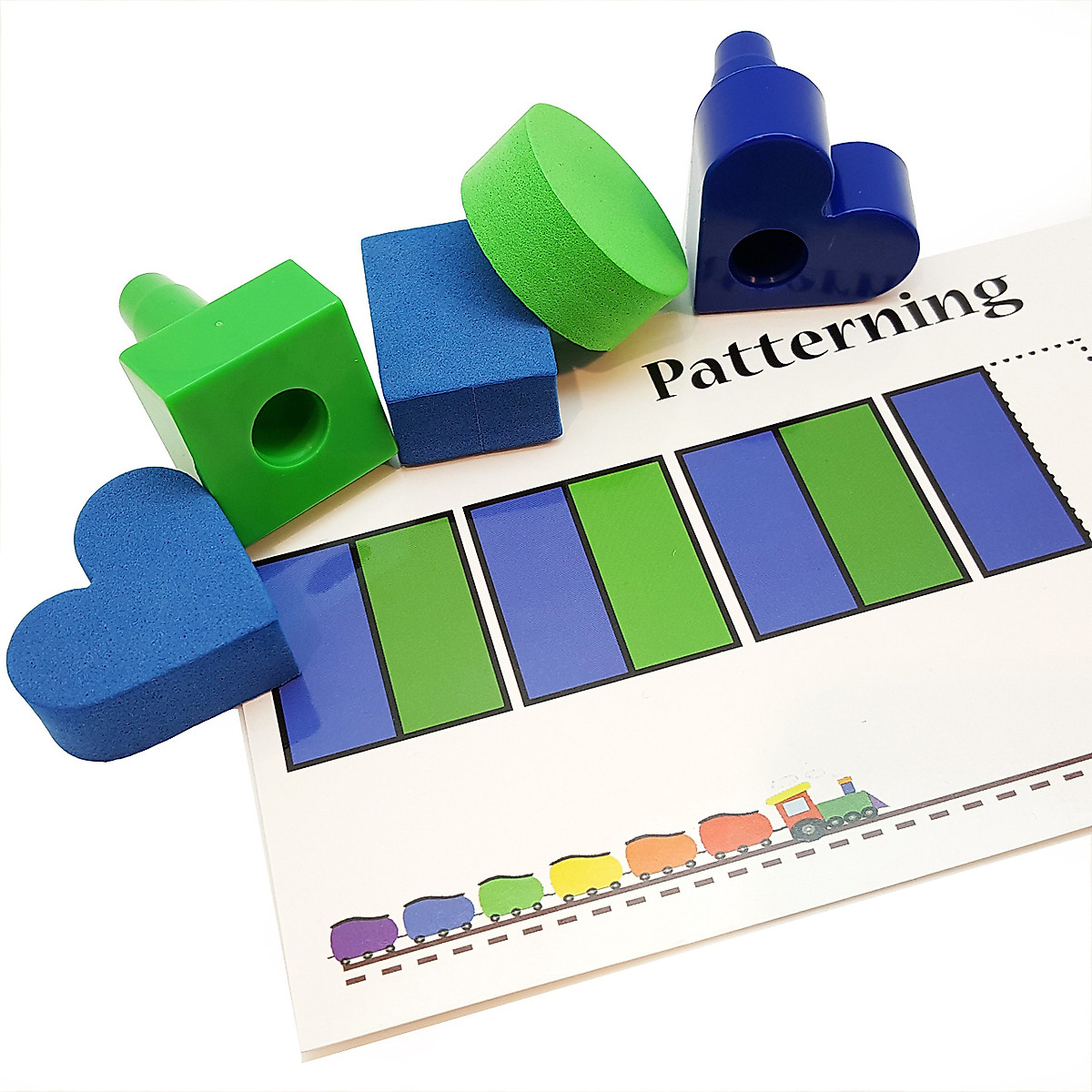 Skoolzy Extension Kit Pegboard Learning Cards - Toddler Games Learning Kit Extend Life of Toddler and Preschool Toys by Adding Patterning, Counting, Peg Board Lacing Color and Play Cards