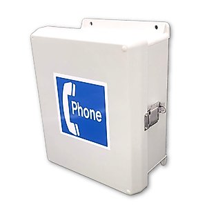 Outdoor Phone System - Waterproof Telephone Cabinet Call Box Weatherproof