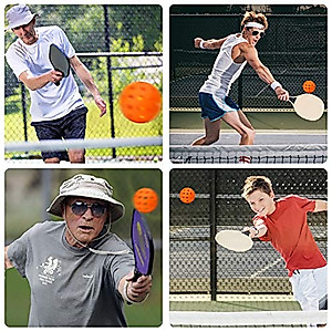 EasyTime Pickleball, 40 Holes Pickleball Balls for Outdoor Sport, 26 Holes for Indoor, Highly Durable and Consistent Bounce, USAPA Standard for Pickleball Sport, 6 Pack