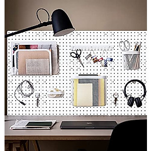 8 Pack Pegboard, Peg Boards, Peg Boards for Walls, Pegboard Wall Organizer, Small Pegboard 10" x 10", Pegboard Plastic Panels for Craft Room, Organizer, Storage, Workbench, Study Room