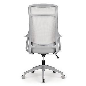 Realspace® Lenzer Mesh High-Back Task Office Chair, Gray, BIFMA Compliant