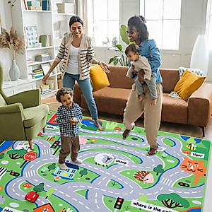 Lovvie & Joy Baby Play Mat,Kid Rug Carpet Playmat ,Baby Play Mat for Floor,Foldable Non-Slip Play Mats for Baby and Toddlers,Ideal Gift for Children Baby Bedroom Play Room