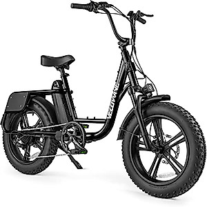 VELOWAVE Prado S Electric Bike for Adults 750W BAFANG Motor,48V 15Ah LG Battery E Bike, 20" x 4.0 Step-Thru Fat Tire Ebikes for Adults, 28MPH Electric Bicycle Shimano 7-Speed (Black)