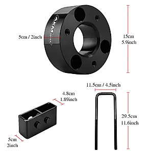 AKM F150 Lift Kit 3" Front and 2" Rear Leveling Lift Kit for 2004-2022 Ford F150 4WD 2WD