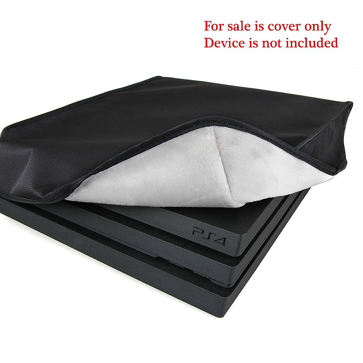 Hermitshell Dust Proof Cover with Soft Velvet Lining Black Fits Sony PlayStation 4 Pro