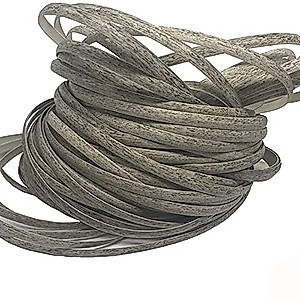 ZHENGYUN Grey Wicker Desk Chair Repair Material Kit (Wicker + Knitting Tools), Outdoor Patio Furniture Rattan, Wicker Repair Material - Approximately 70m (230ft) Long (Grey + Tools)