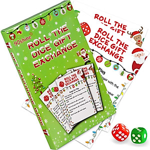 90shine Christmas Game White Elephant Gift Exchange Xmas Holiday Party Decoration Supplies