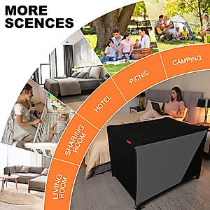 Pack N Play Blackout Cover, YAVIL Travel Crib Canopy Cover, Breathable Blackout Tent for Pack and Play, Portable Stretchy Netting Cover for Indoor Outdoor Playard