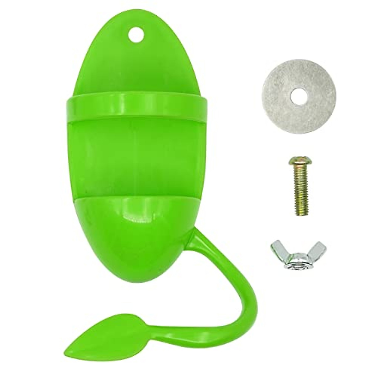 PAULOZYN 2PCS Bird Cuttlebone Stand Holder Feeding Cup Rack Birdcage Accessories with Perches Supplies Fruit Vegetable Storage for Budgies Parakeet Cockatiel Conure Lovebird Finches, Green