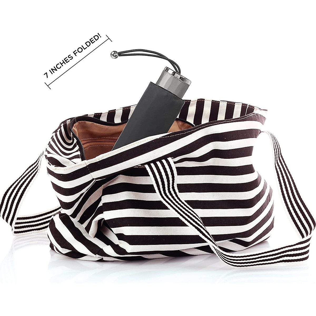 Totes MICRO MINI PURSE MANUAL UMBRELLA-MANY STYLES (Polka Dot)