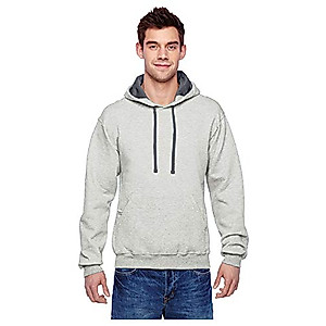 Fruit of the Loom Adult 7.2 oz. Sofspun® Hooded Sweatshirt L Oatmeal Heather