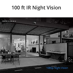 SANNCE 1080p CCTV Security Camera, Dome Surveillance Camera with 100ft Night Vision, IP66 Waterproof for 960H,720P,1080P,5MP,4K Analog Security DVR (No Power Supply and Cable, Only a Camera)