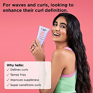 Noughty 97% Natural Wave Hello Curl Taming Cream, Vitamin Rich Smoothing Formula for Curly and Wavy Hair, with Sea Kelp and Mango Butter, Sulphate Free Vegan Haircare 150ml