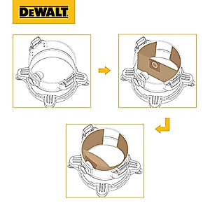 DEWALT DXVA19-4102 Dust Bag Fits for 12-16 Gallon Wet/Dry Vacuum Compatible with DXV12P DXV14P DXV16P DXV16PA DXV16S,3 Pack