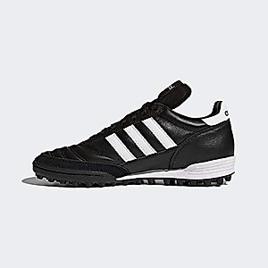adidas Mundial Team Men's Turf Soccer Shoes - Classic Design, Leather Upper, World-Class Fit for Turf Fields (Black/White, US Footwear Size System, Adult, Men, Numeric, Medium, 9)