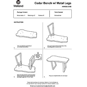 WELLAND Cedar Bench Table