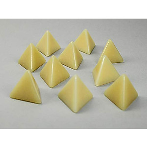 Chessex Customizable Ivory Blank Opaque Polyhedral Dice D4 (4 Sided) 16mm (5/8in) Pack of 10