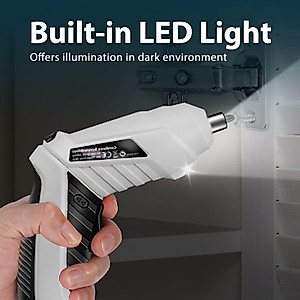 Power Screwdriver Set, LED Light Cordless Screwdriver, Rechargeable Small Drills Cordless Electric Screwdriver with 12 Piece Accessory, USB Charging, 3Nm Mini Drill, Portable Screwdriver Set